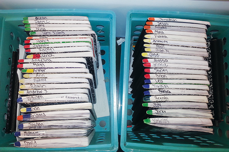 Color-coding notebooks | United Federation of Teachers