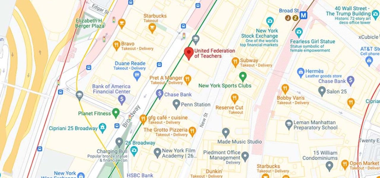 Directions to UFT Headquarters