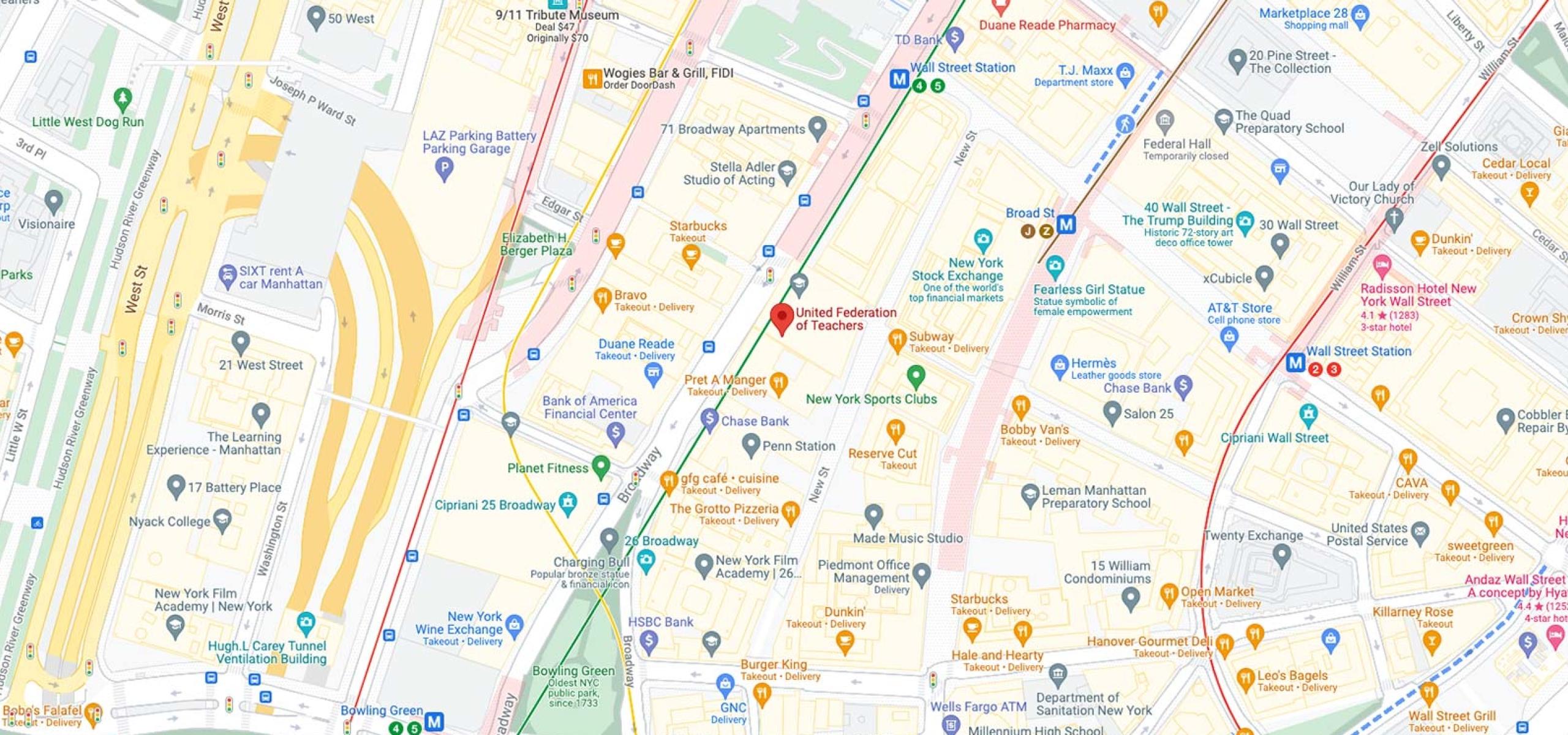 Directions to UFT Headquarters