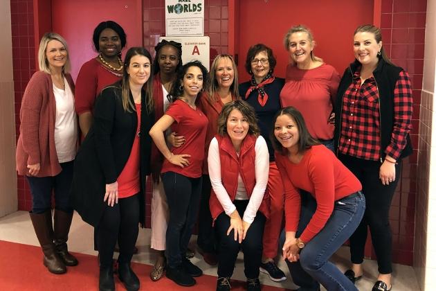 Wearing red for Chicago teachers