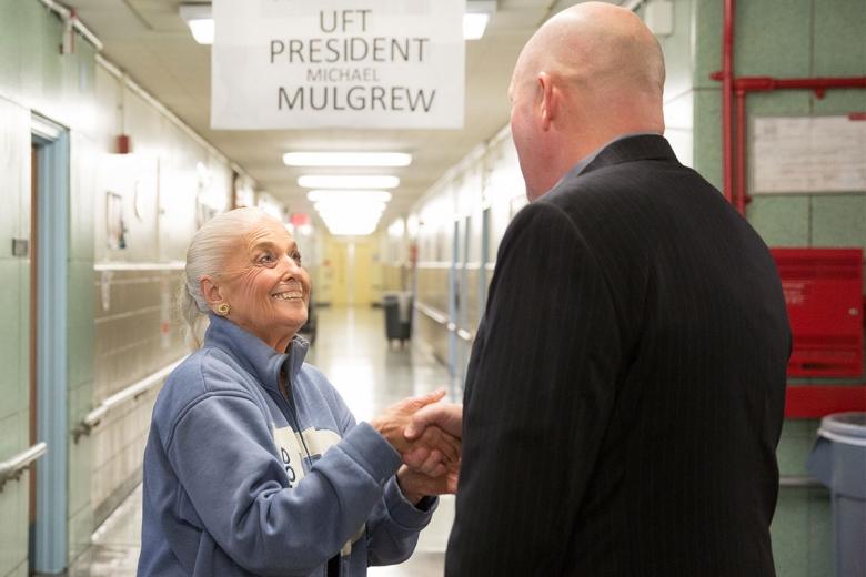 Mulgrew visits PS 811, Queens