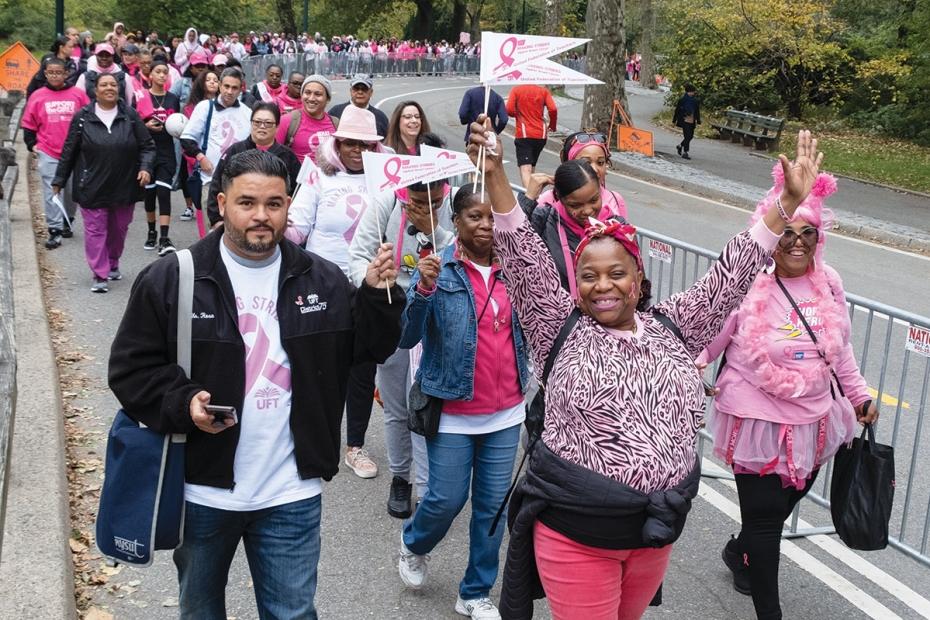 Making Strides Against Breast Cancer walk 2019