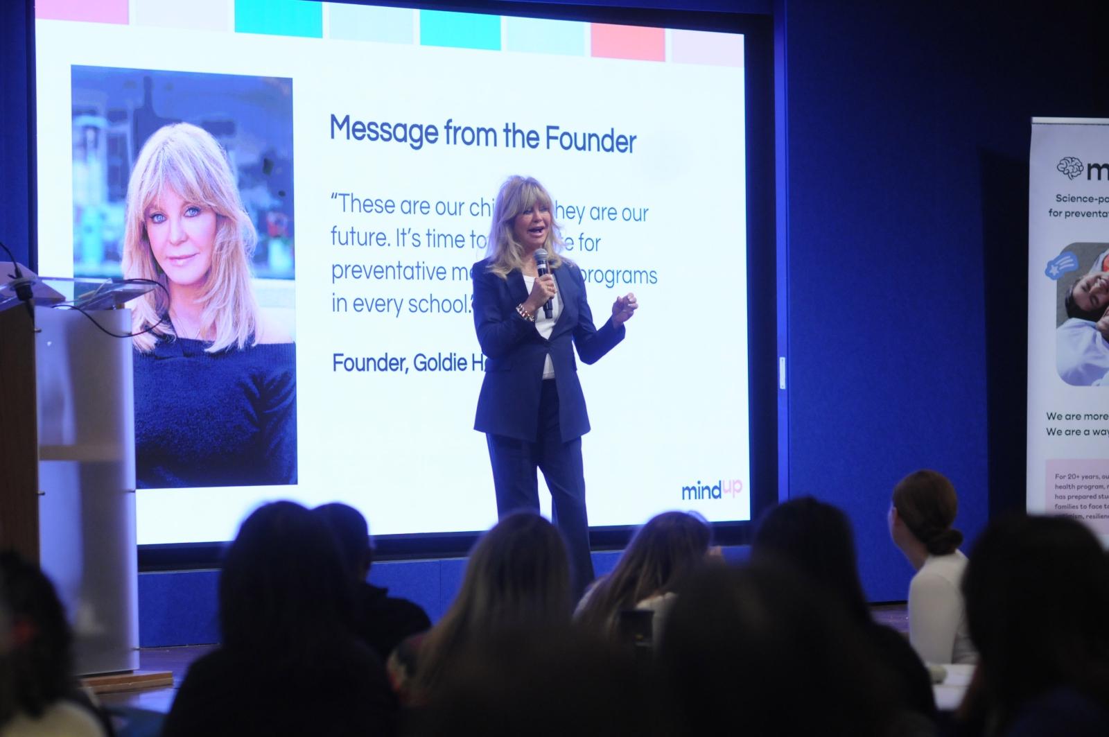 MindUP professional learning with Goldie Hawn