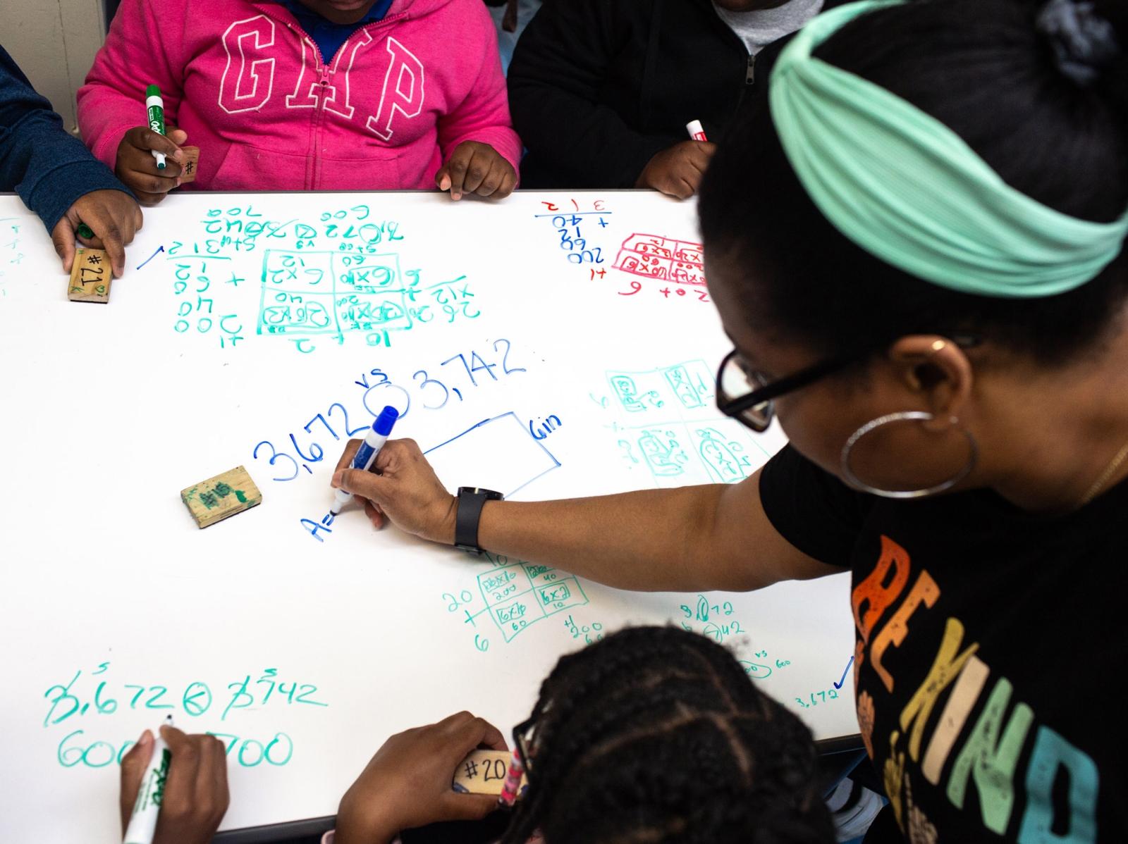 Dry-erase tables make collaboration easy