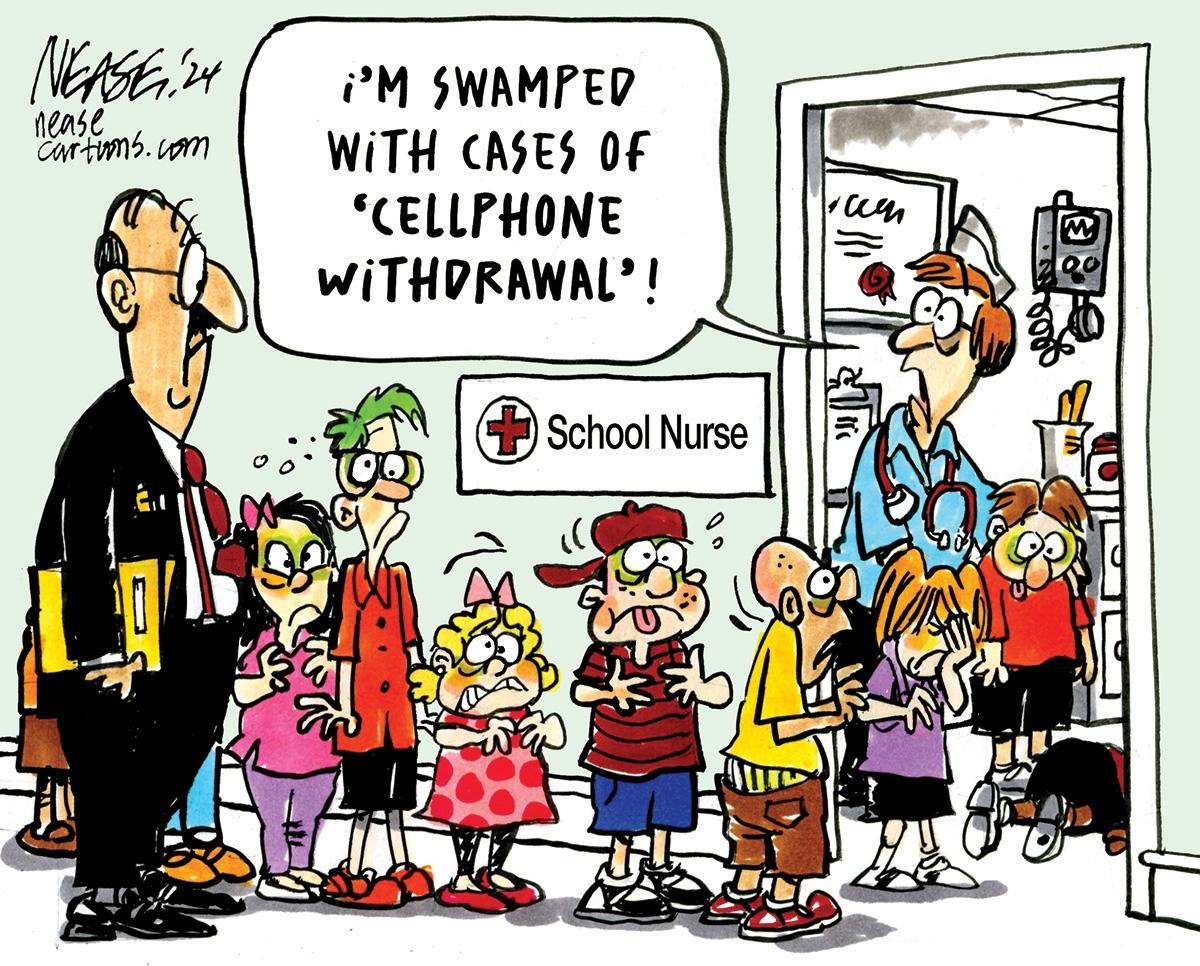 Students react to cellphone ban