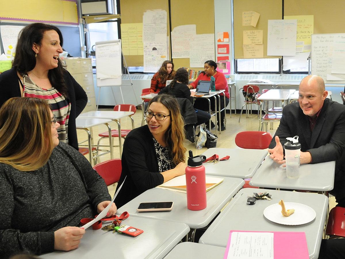 Mulgrew visits PS 811, Queens