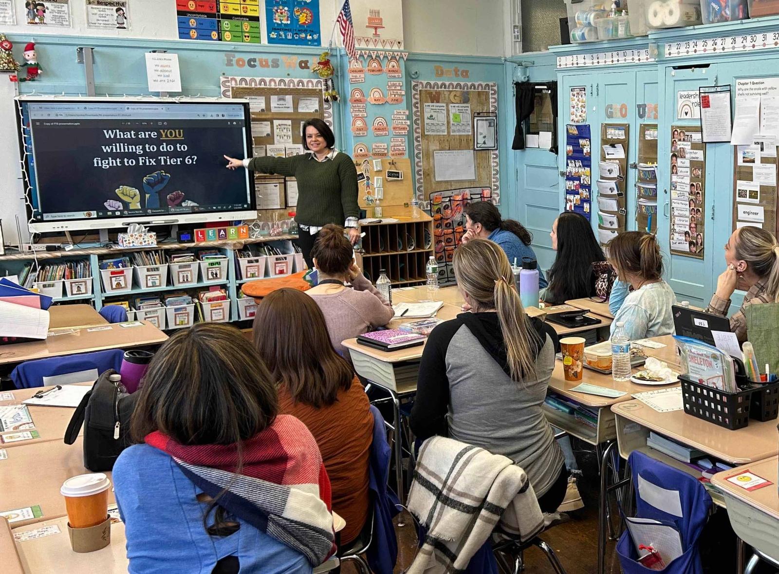 Fix Tier 6 presentation in schools now