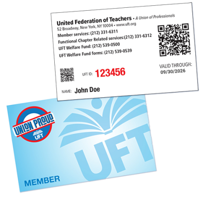 UFT membership card