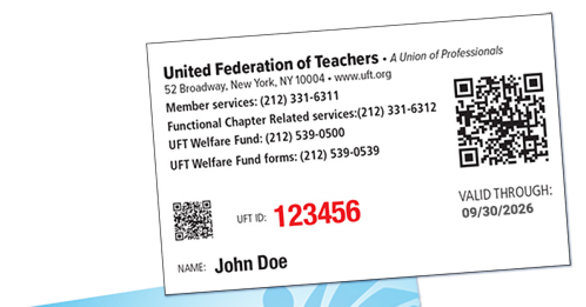 UFT membership card